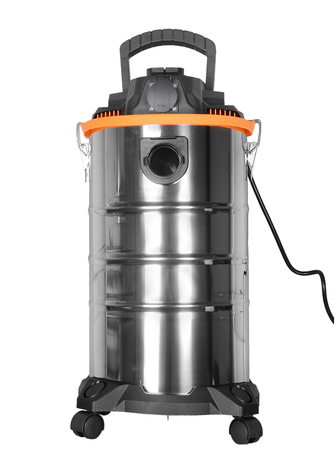 Строительный пылесос, Huter СП-R3015, влажная уборка, выдув, розетка для инструмента