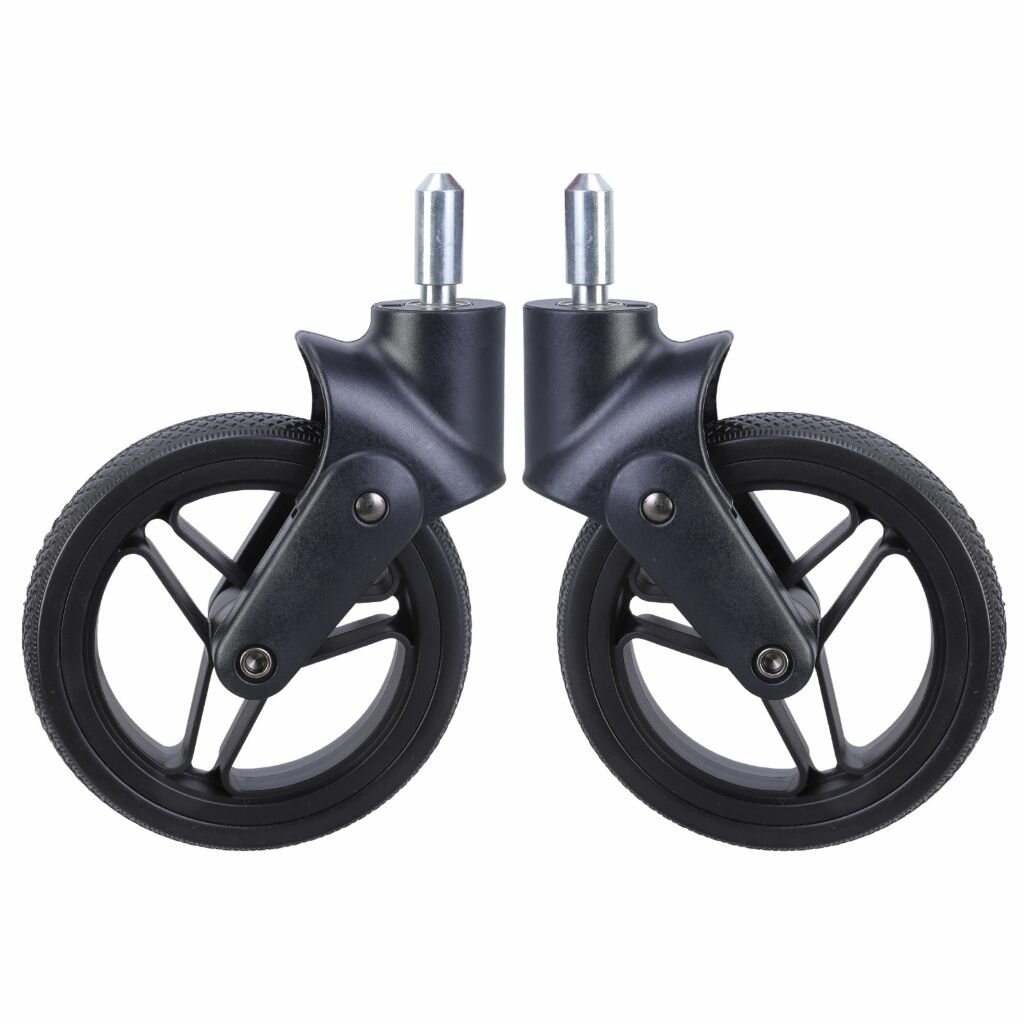 Аксессуары для коляски колеса черный нескользящий комплект передних колес