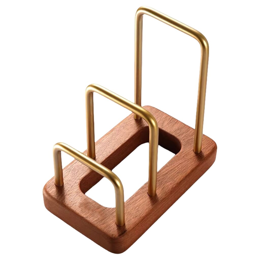 Деревянная основа Кухонной столешницы Органайзер для разделочных досок Сковородок подносов Посуды Деревянная подставка-органайзер для разделочных досок