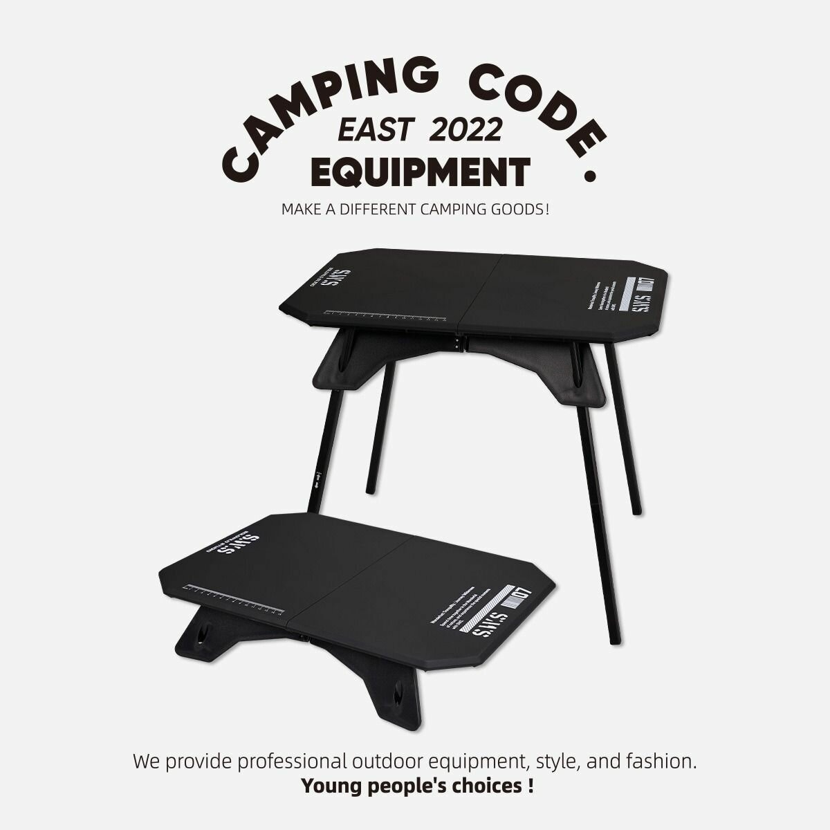 Стол для кемпинга WELLHIKE, армейский зеленый, телескопическая ножка