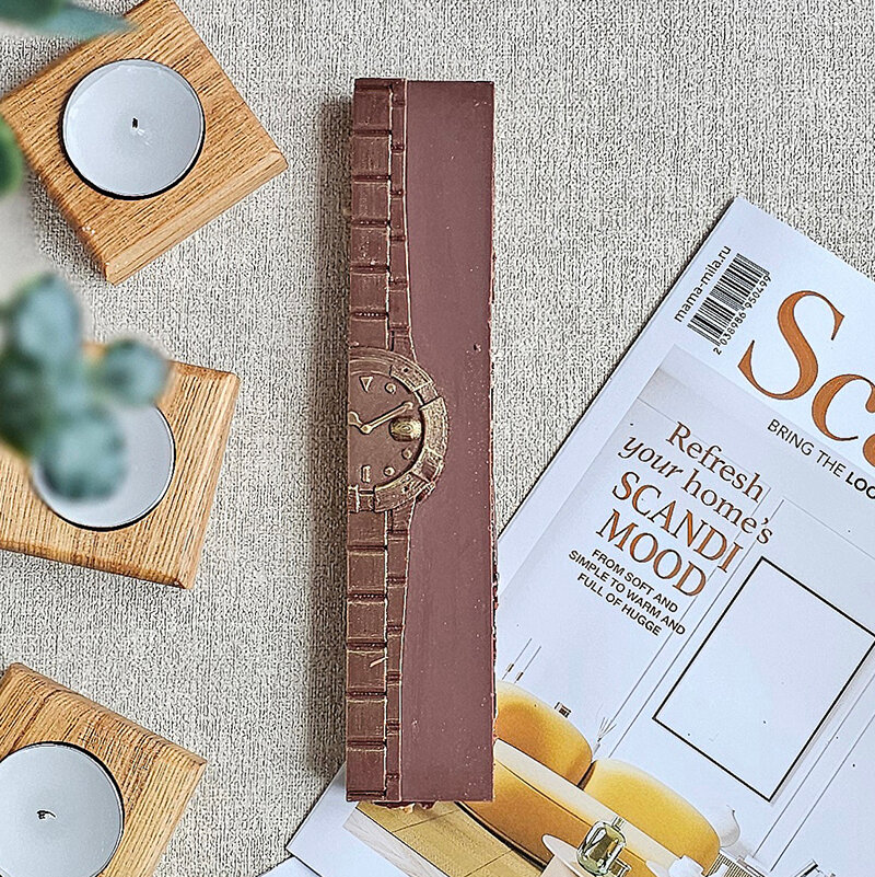 Силиконовая форма для шоколадных плиток Brilliant Mold. Молд Плитка Часы