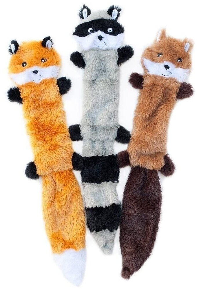 Игрушка для животных ZOOWELL, плюш, 45 см, с пищалками, для собак и кошек