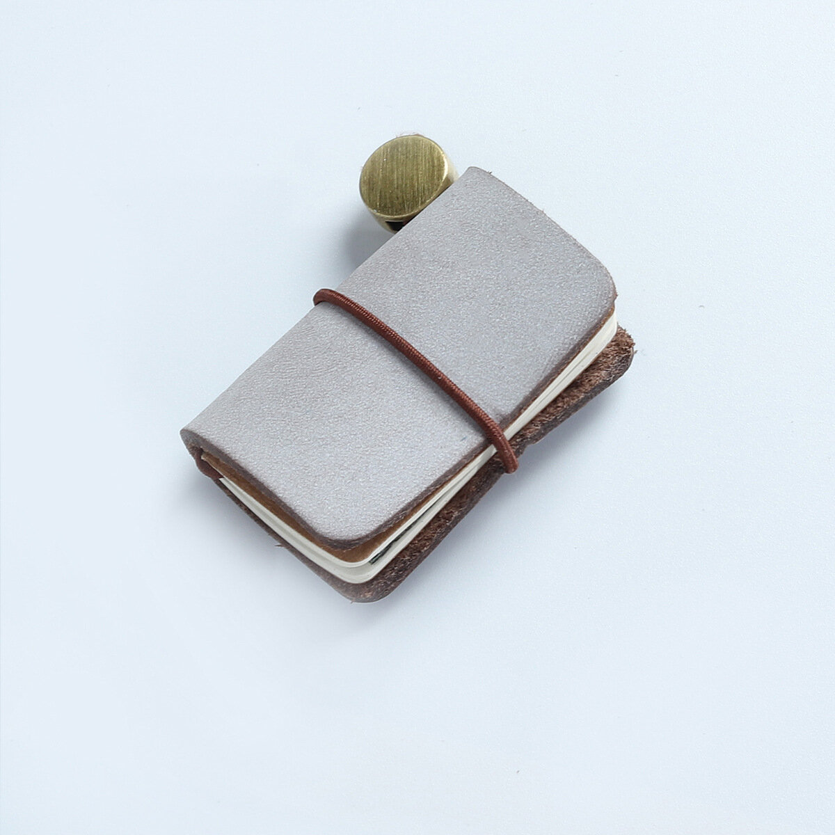 Записная книжка Mini TN Mini Travel Book, воловья кожа, ручная работа, кофейный цвет