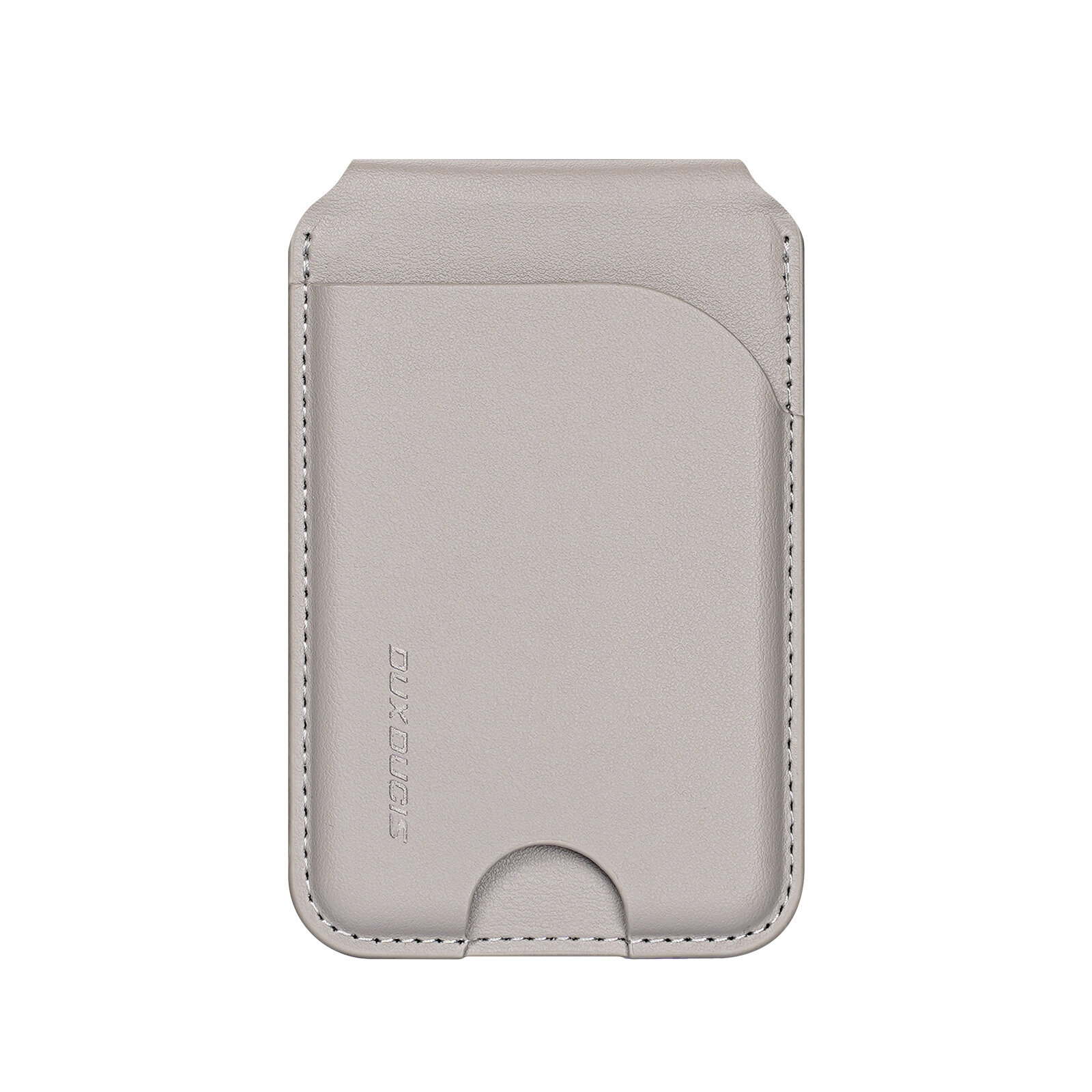 Магнитная подставка картхолдер серого цвета от Dux Ducis, серия Neva Series Magnetic Wallet Stand