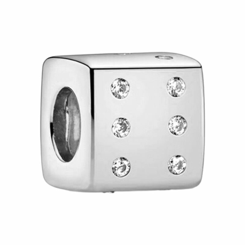 Аксессуары для серебряных браслетов из бисера с бриллиантами-4