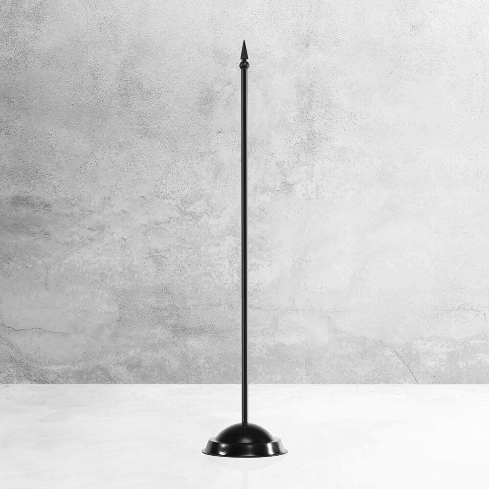 Настольная пластиковая подставка черная на 1 флаг / 2 шт.