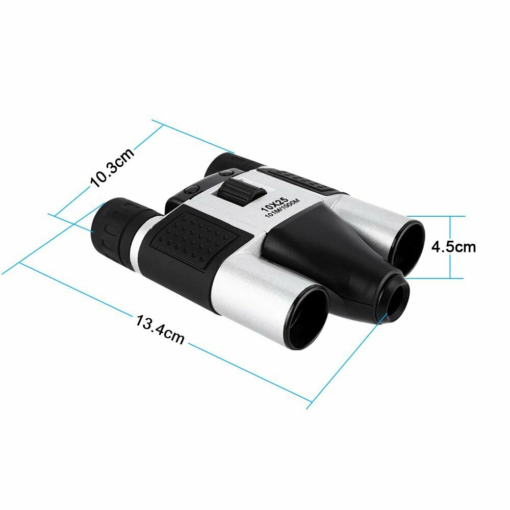 Цифровой бинокль с камерой и видеозаписью, 10-кратный зум, высокая четкость, CMOS, ночное видение, портативная камера-бинокль для взрослых