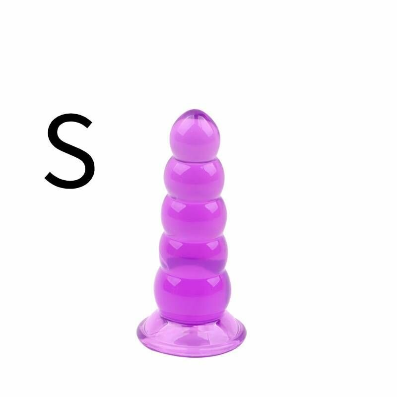 Длинные толстые анальные шарики с присоской массажер простаты, стимулятор точки G, анальный тренажер для мужчин, женщин и пар (5 шариков)