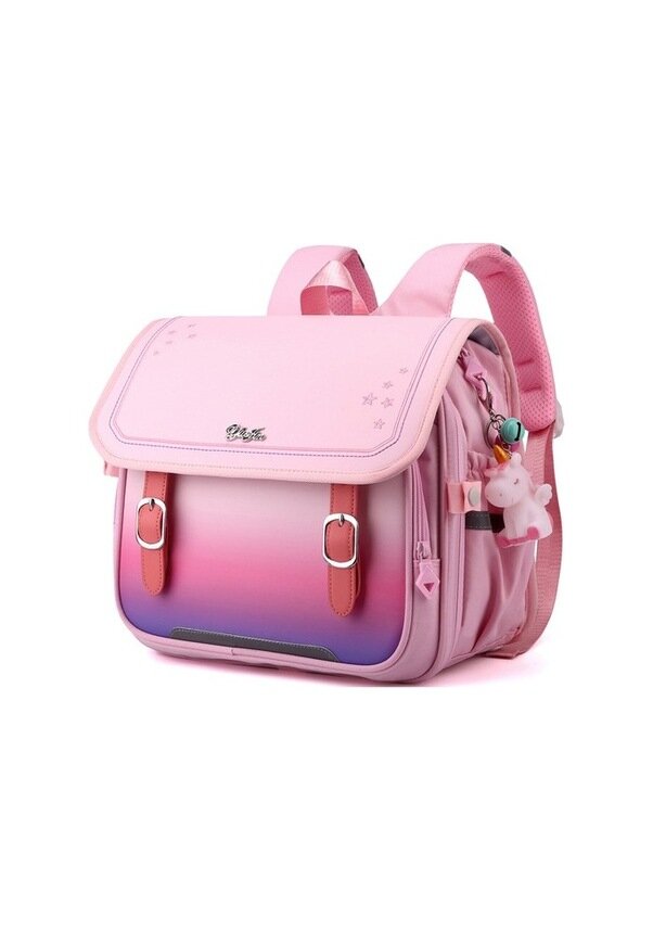 Детский рюкзак Gradient, горизонтальный, для учеников начальной школы 2–5 классов, для мальчиков и девочек, большой вместимости, с разгрузкой, Vq85tq, розовый