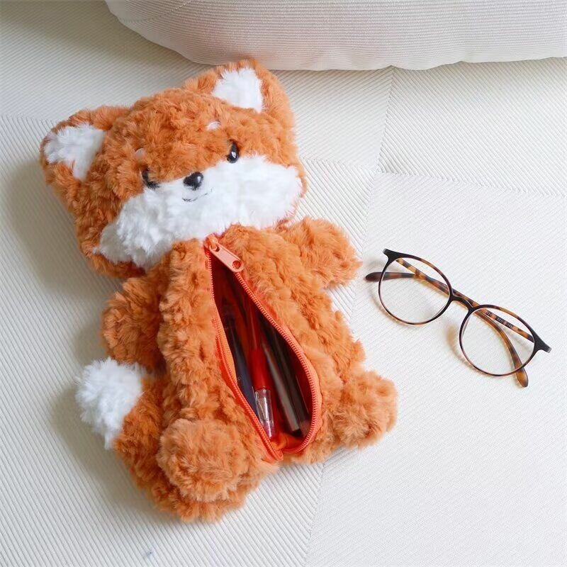 Ценный милый пенал с лисичкой, сумка для хранения, пенал для карандашей