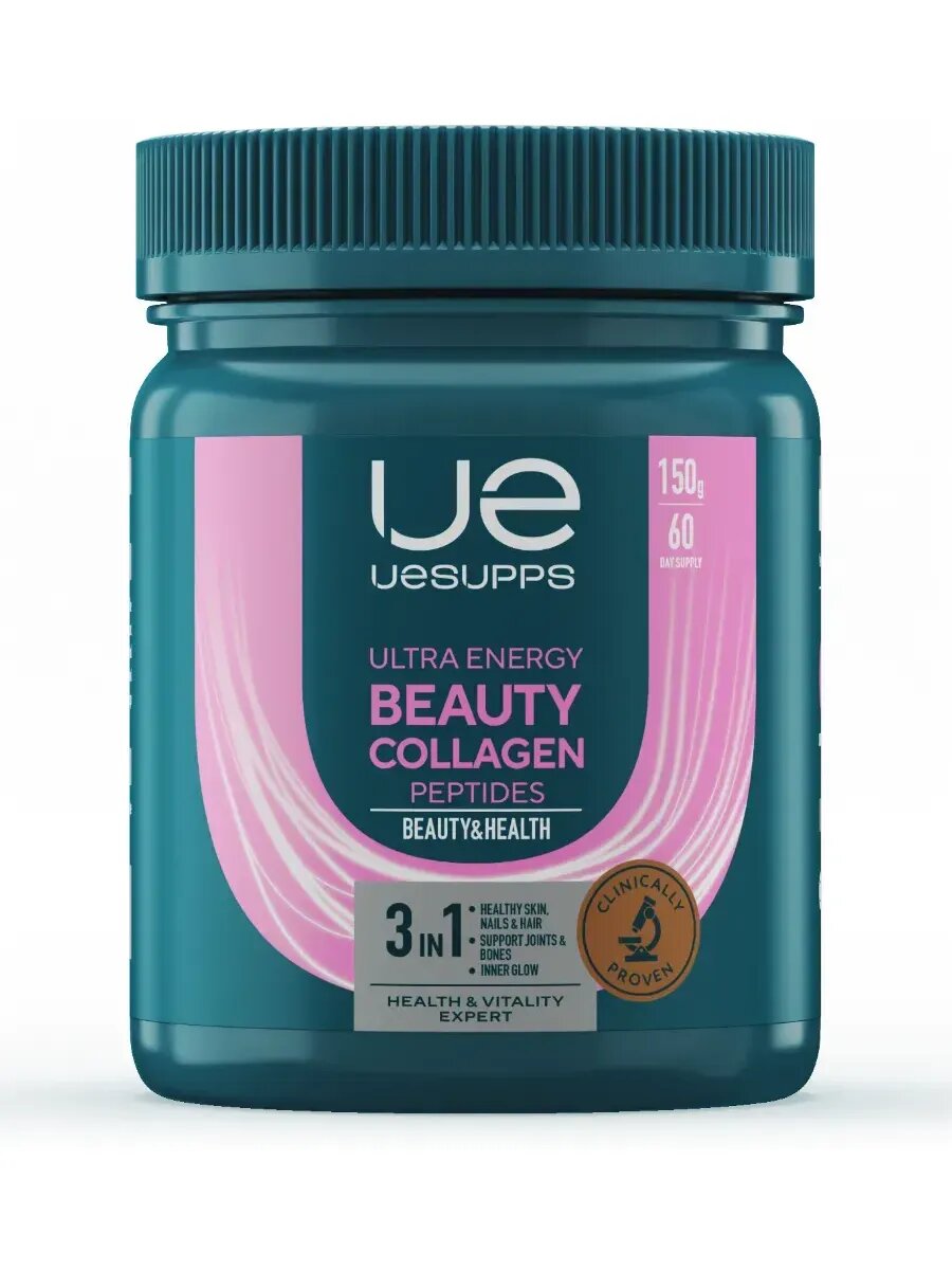 Коллаген пептиды UESUPPS "Ultra Energy Beauty", порошок, 150 грамм