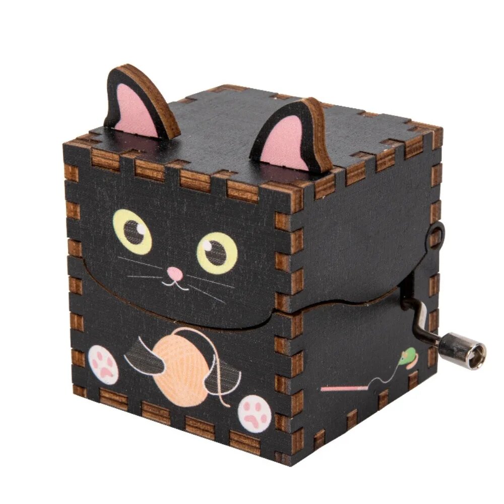 Деревянная музыкальная шкатулка-головоломка с мультяшными животными Style H