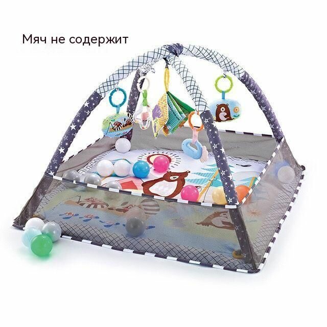 Разноцветный коврик для игр Tiny Love Baby, розовый, серый