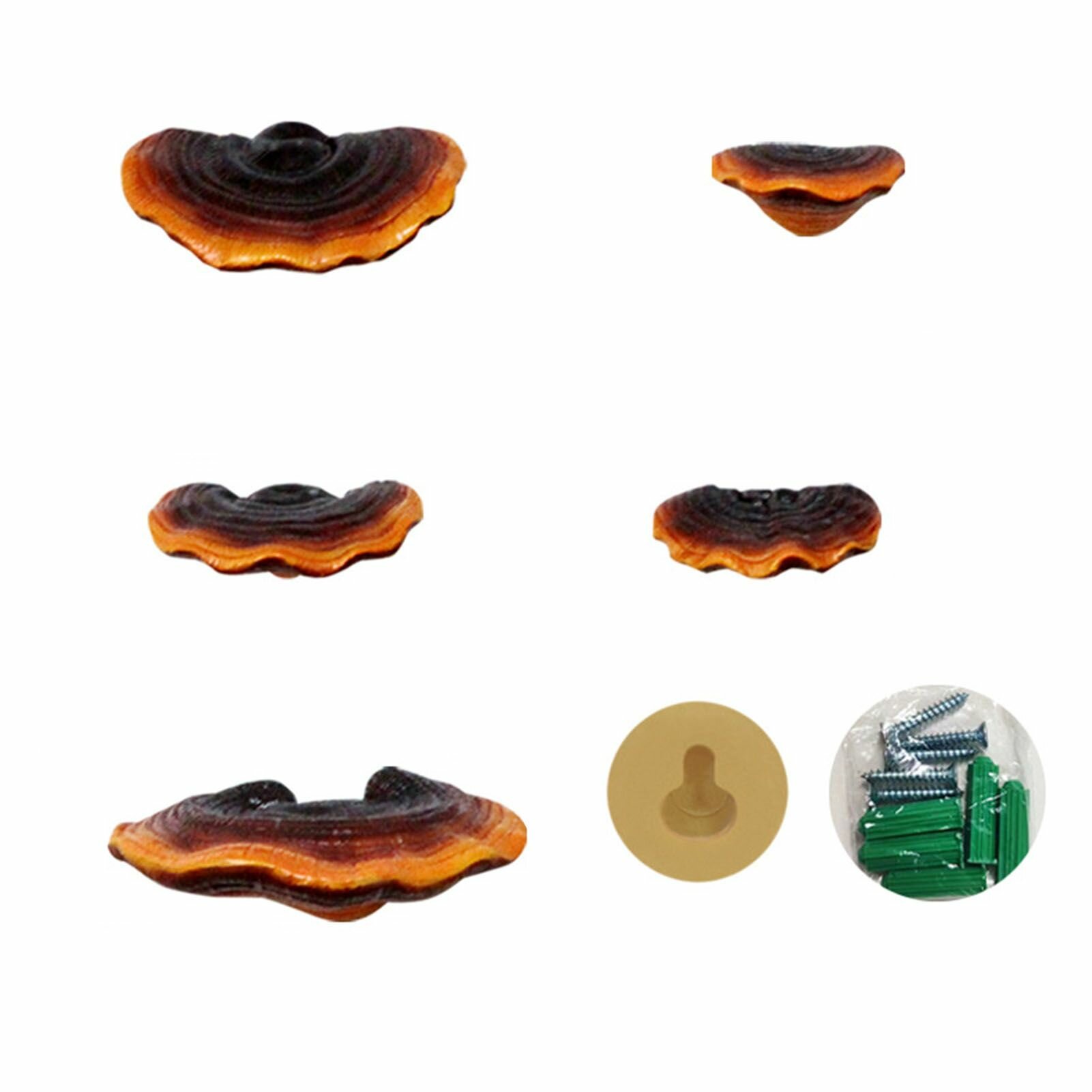 Набор декоративных грибов из смолы