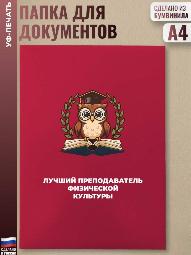 Красная папка "Лучший преподаватель физической культуры"