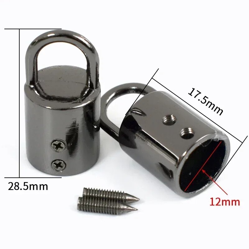 Металлические застежки GunBlack 11 мм, 10 шт.