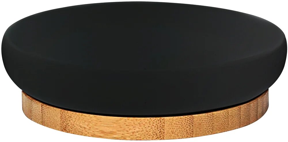 Мыльница Ridder Fancy 2126310 настольная, черная, круглая