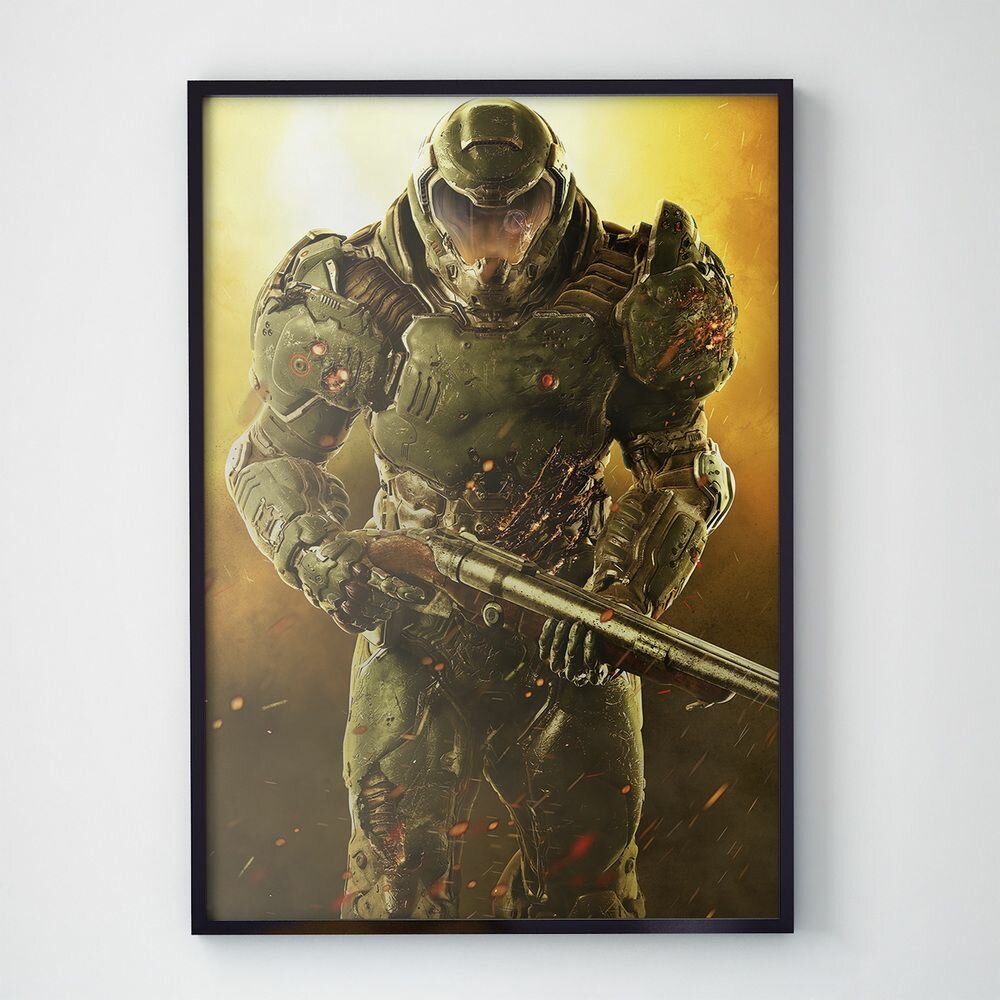 Плакат, постер DOOM на бумаге, размер 30х42см
