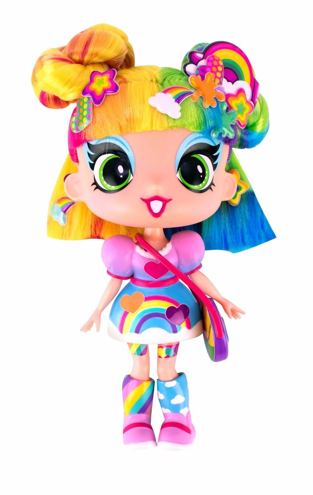 Кукла CEPIA "Decora Girlz", Шайн, 13 см, сумочка, стикеры, гребень, подставка, в коробке, от 4 лет