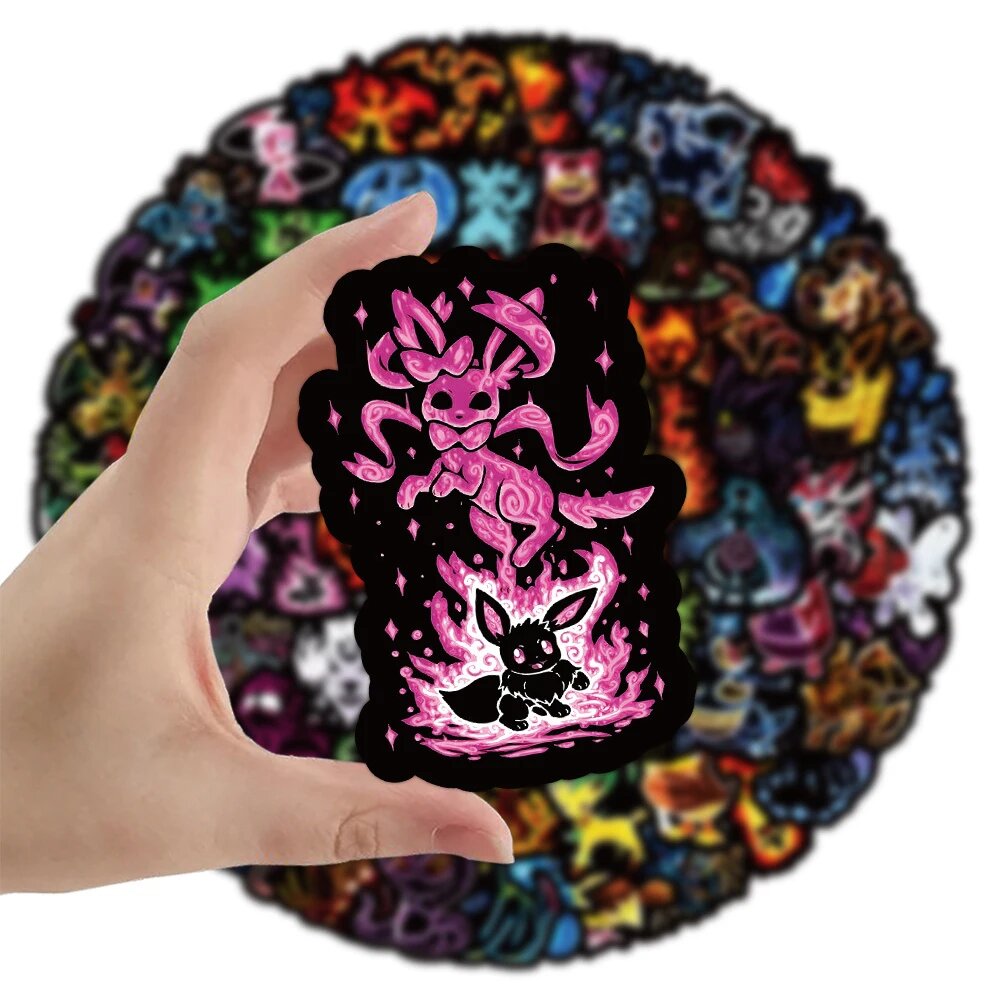 TAKARA TOMY Аниме Покемон Наклейки 60PCS