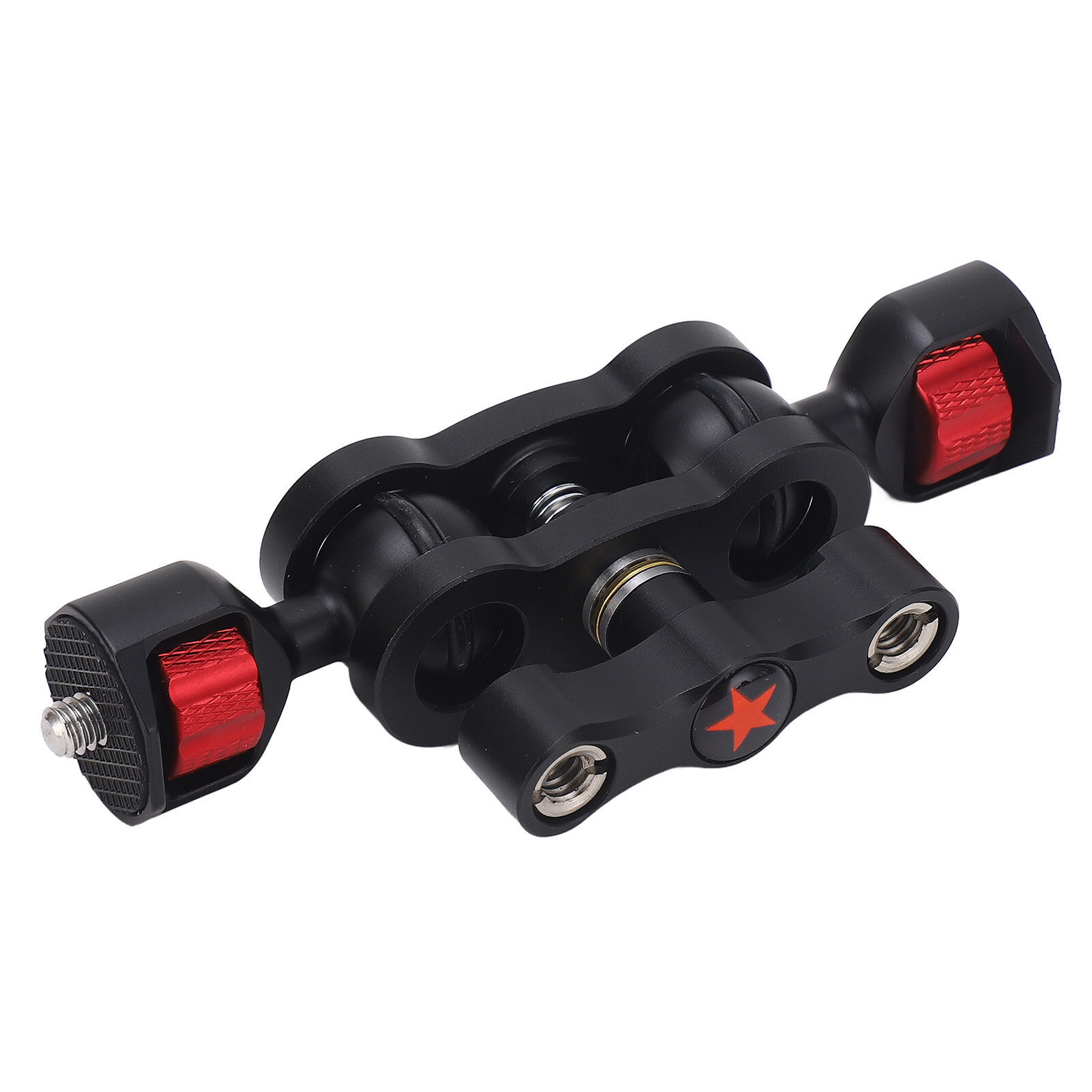 Двойной шаровой шарнир с креплением 1/4 дюйма, вращающийся на 180 градусов для камер и мониторов