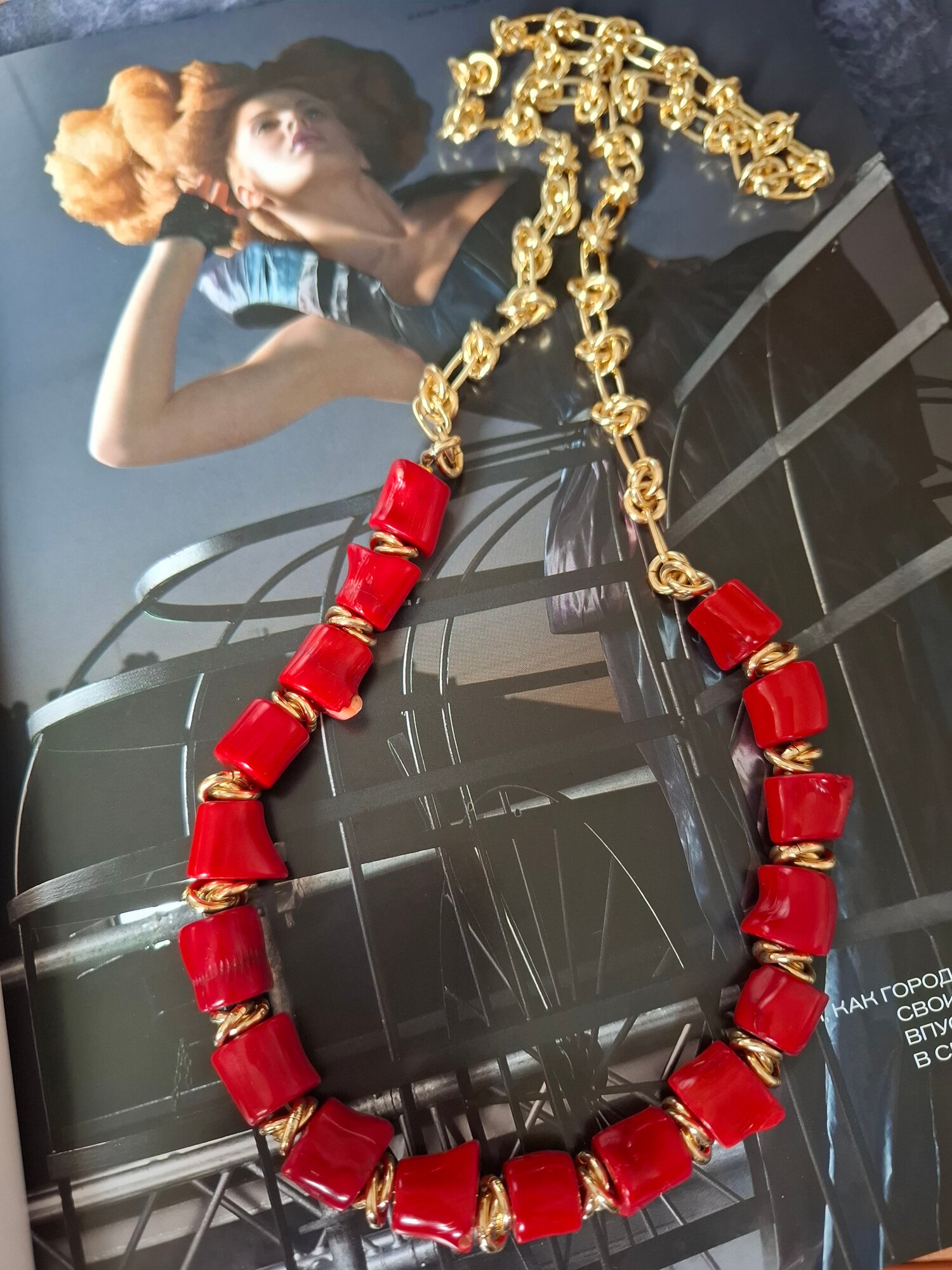 Бусы Натальины самоцветы, шпинель, коралл