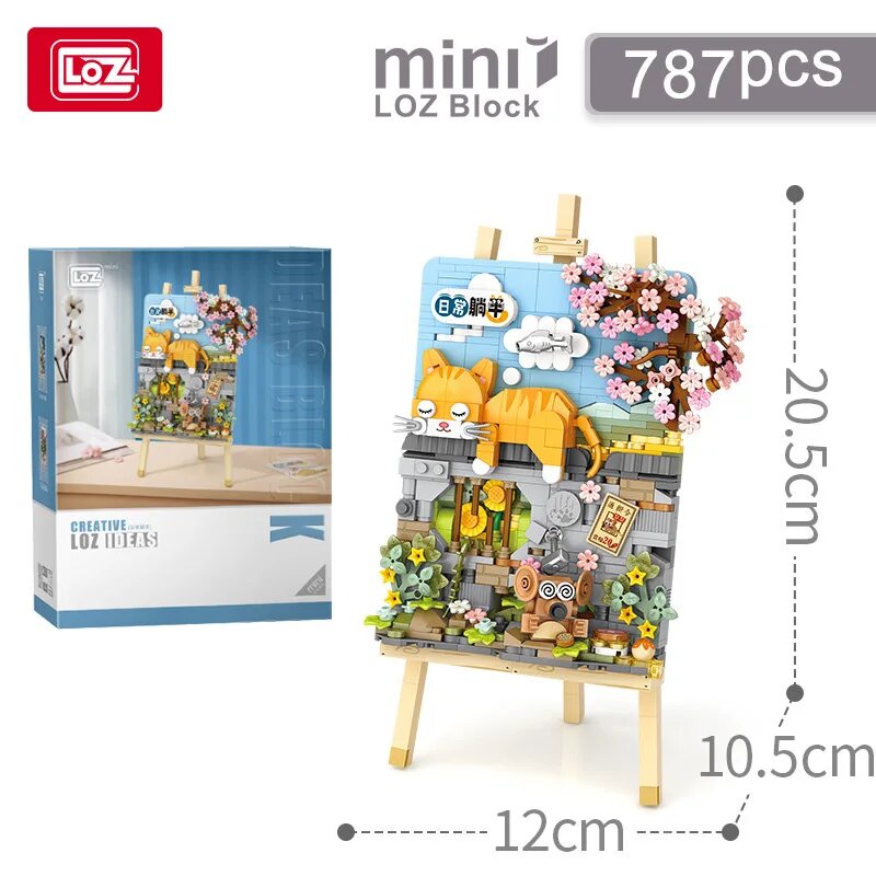 LOZ-1296 Винтажный Поезд 3D конструктор для детей With box1