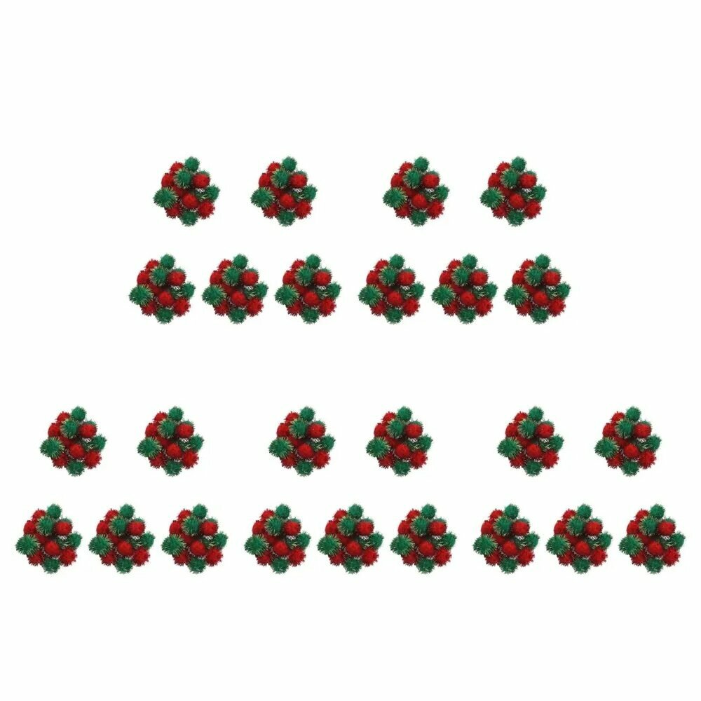 Блестящие маленькие помпоны разноцветные для декора и творчества, 5000 штук