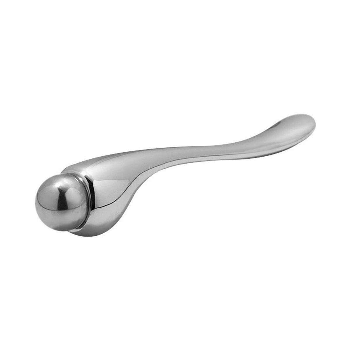 Аппликатор для крема для глаз, массажер для глаз, роликовый массажер для глаз - серебристый