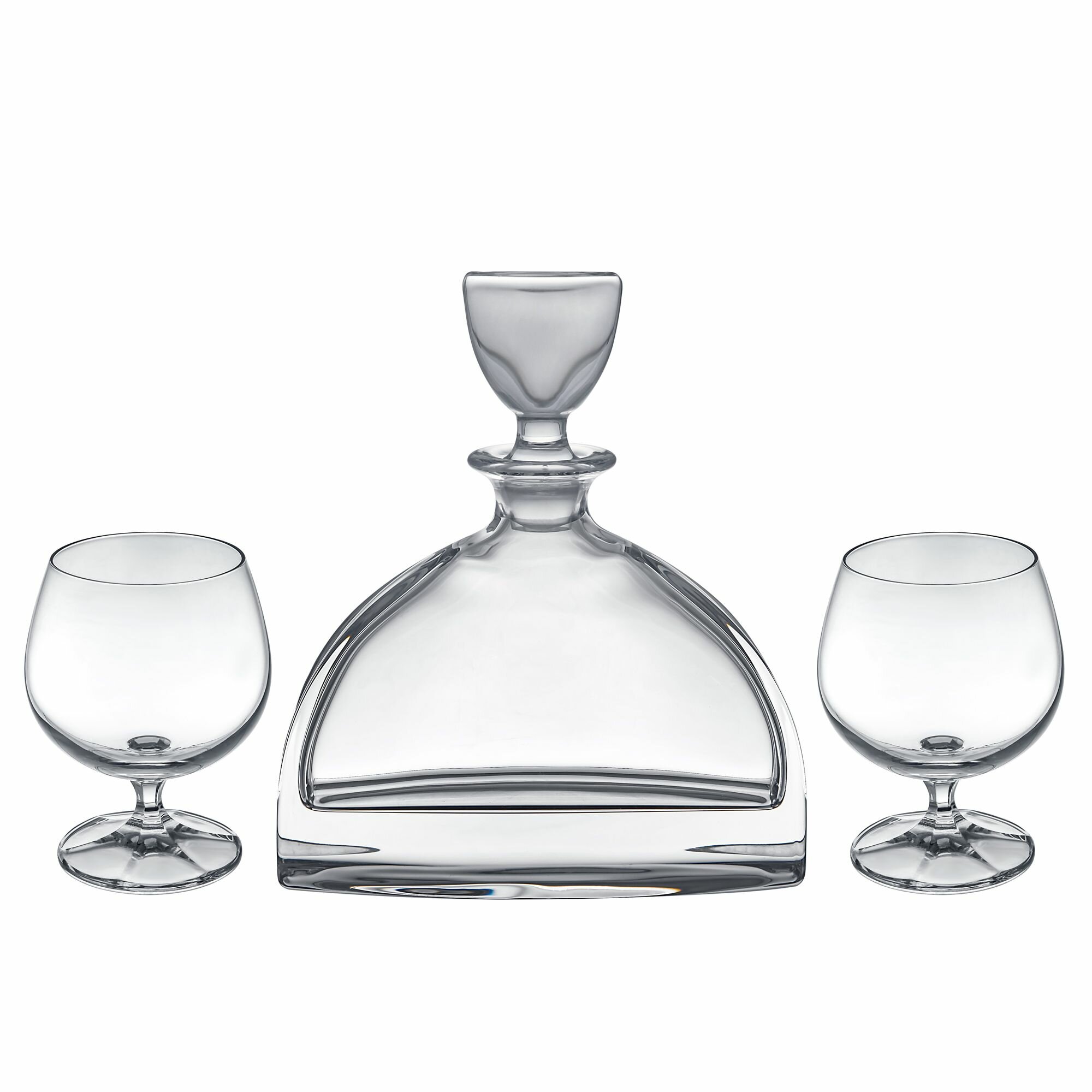 Бренди сет Crystalite Bohemia "Нэмо", графин Р-21,5 см. 700 мл+2ст. H-11.5 см.320 мл. В оригинальной коробке.