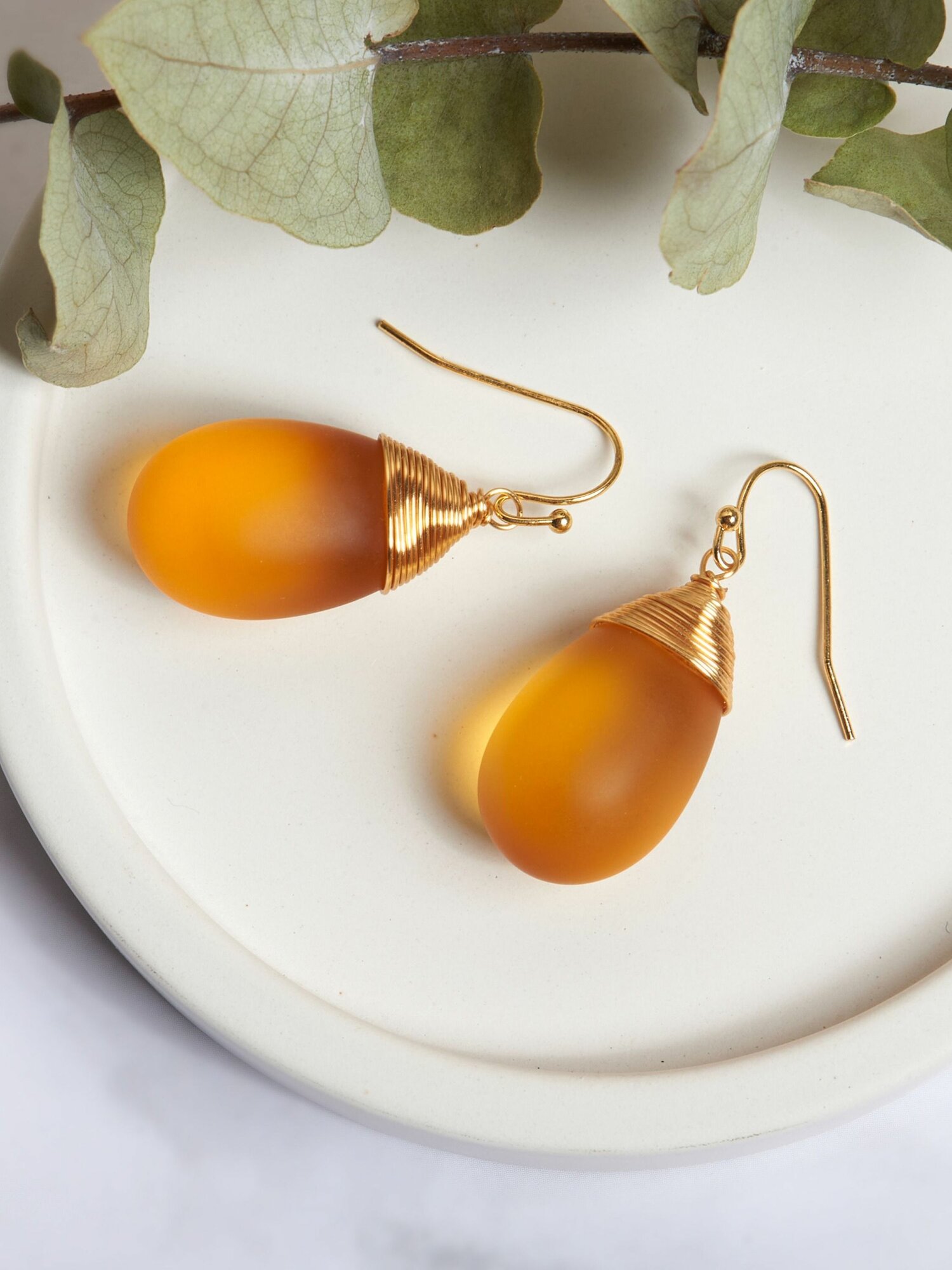 Серьги, стекло