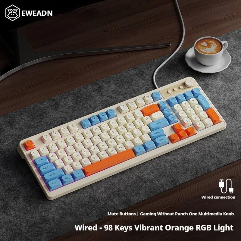 Игровая Клавиатура EWEADN G98 с Радужной Подсветкой