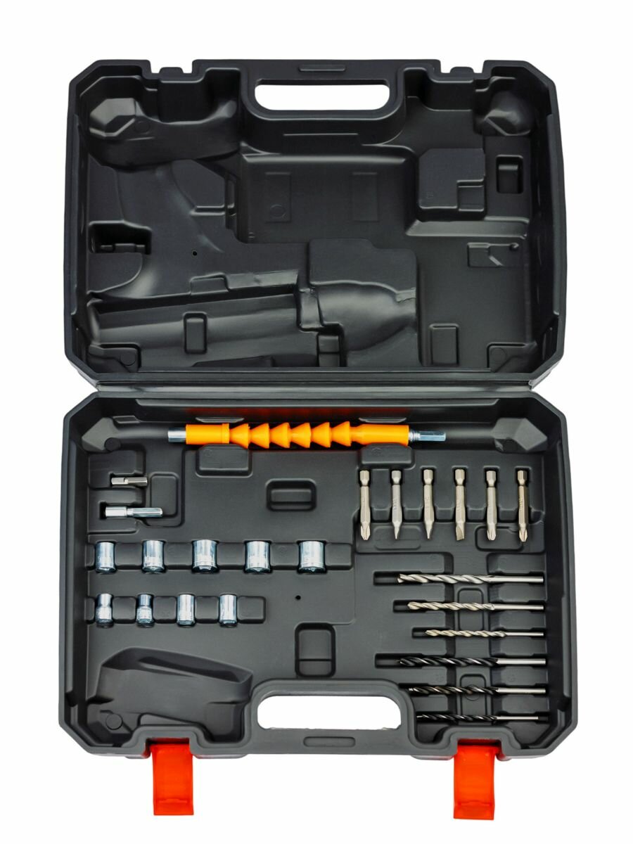 Шуруповерт аккумуляторный FAVOURITE OBS 21 DC SET UNIT, 21 В, 30Н/м, 2 АКБ, кейс, оснастка / дрель шуруповерт