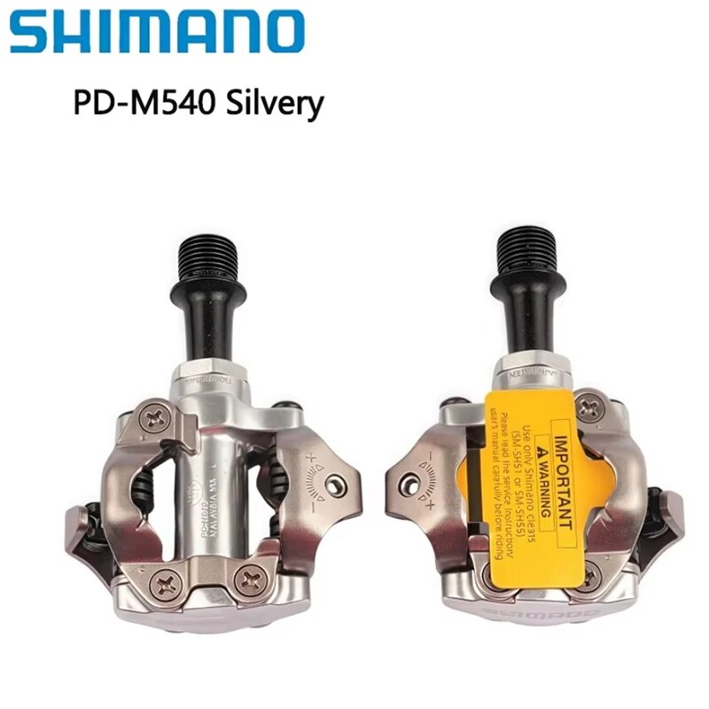 SHIMANO PD-M520 черные педали для горных велосипедов M540 Silver