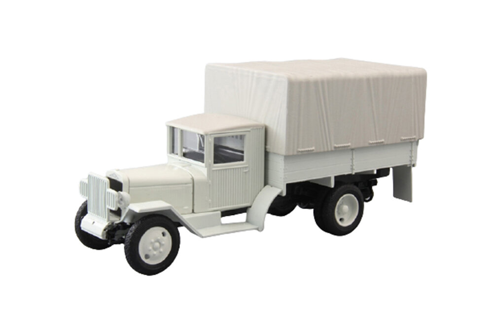 Модель коллекционная НАШ автопром СТАЛИН-42М/5В бортовой с тентом, серый