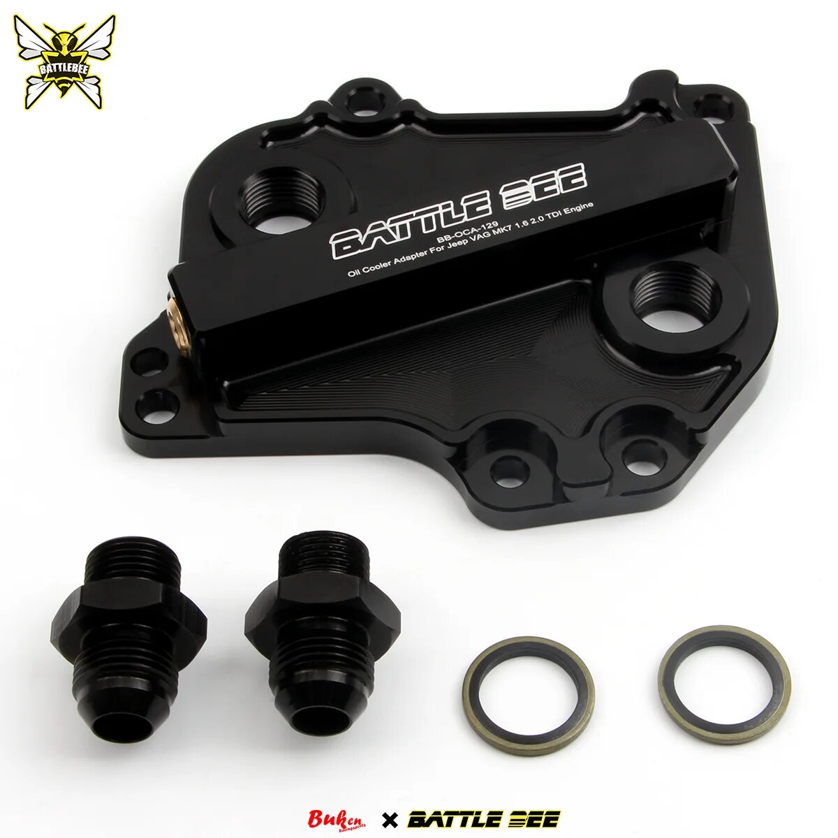 Адаптер масляного радиатора автомобиля, алюминий для VAG 1,6 л и 2,0 л EA288, охлаждение моторного масла для комплекта масляного радиатора AN10 AN8 BB-OCA-129