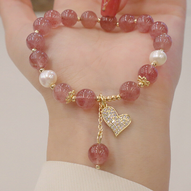 Браслет для гадания, YM Mall из нефрита и мишкой Камень Привлекает радость