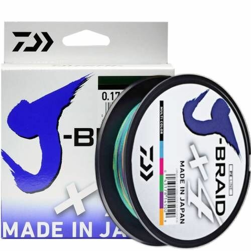 Леска плетеная (шнур) мультиколор DAIWA J-BRAID X4E (12745-110 (300 м 0,1мм) )