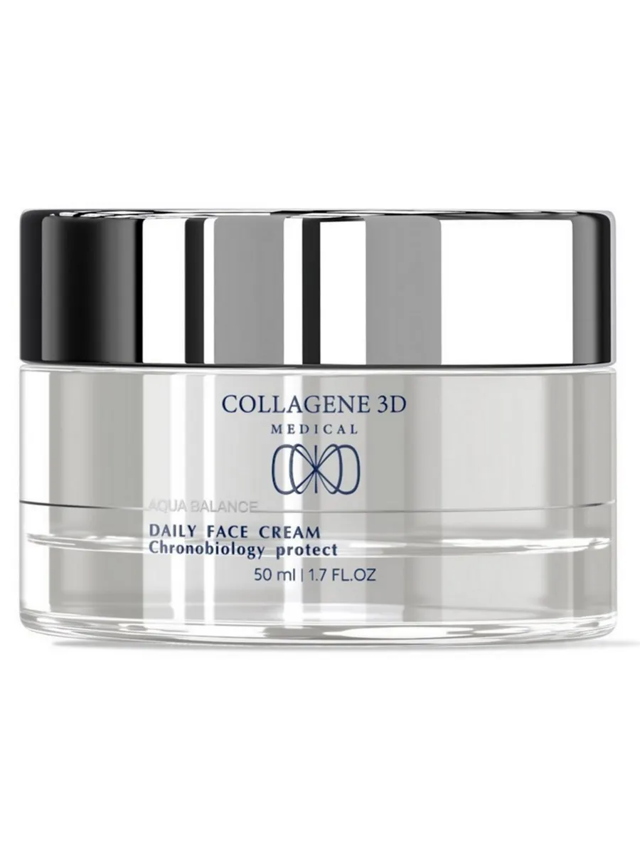 Крем Medical Collagene 3D Aqua Balance Chronobioligy Protect для лица дневной Хронобиологическая защита, 50 мл
