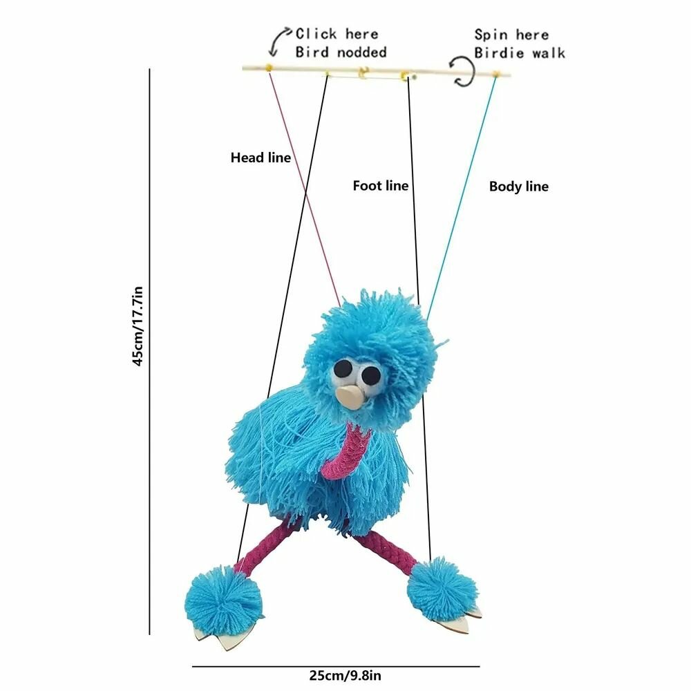 Кукольный Страус На Ниточках