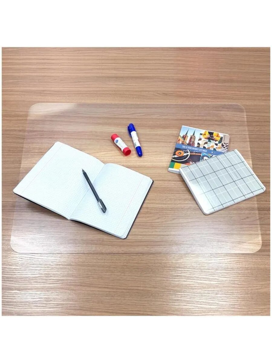 Прозрачная офисная накладка для стола 48x65 см