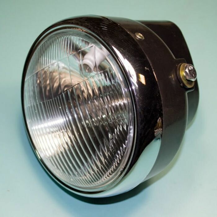 Фара круглая черная Альфа Alpha