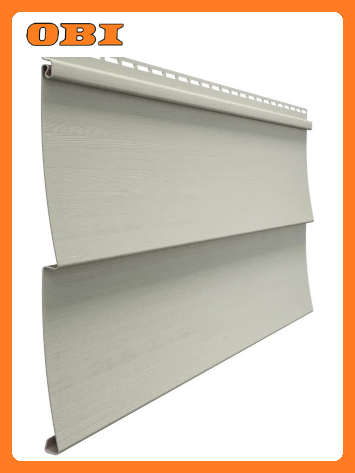 Сайдинг Docke STANDARD D5C, винил, рельефная поверхность, светло-зеленый, 300 см, 1шт