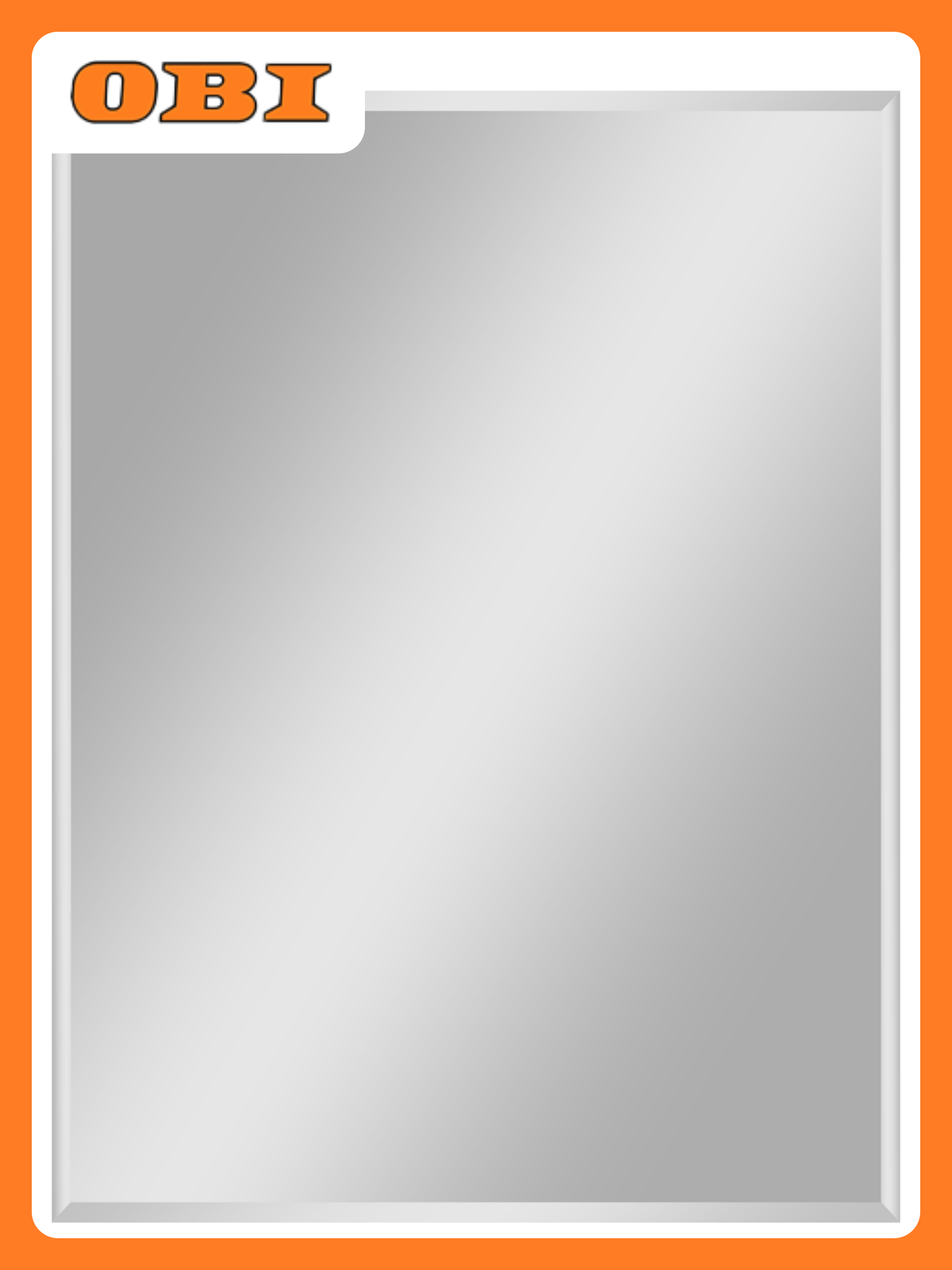 Зеркало "Флорида", настенное, фацет, с реверсивным креплением, 60x80см