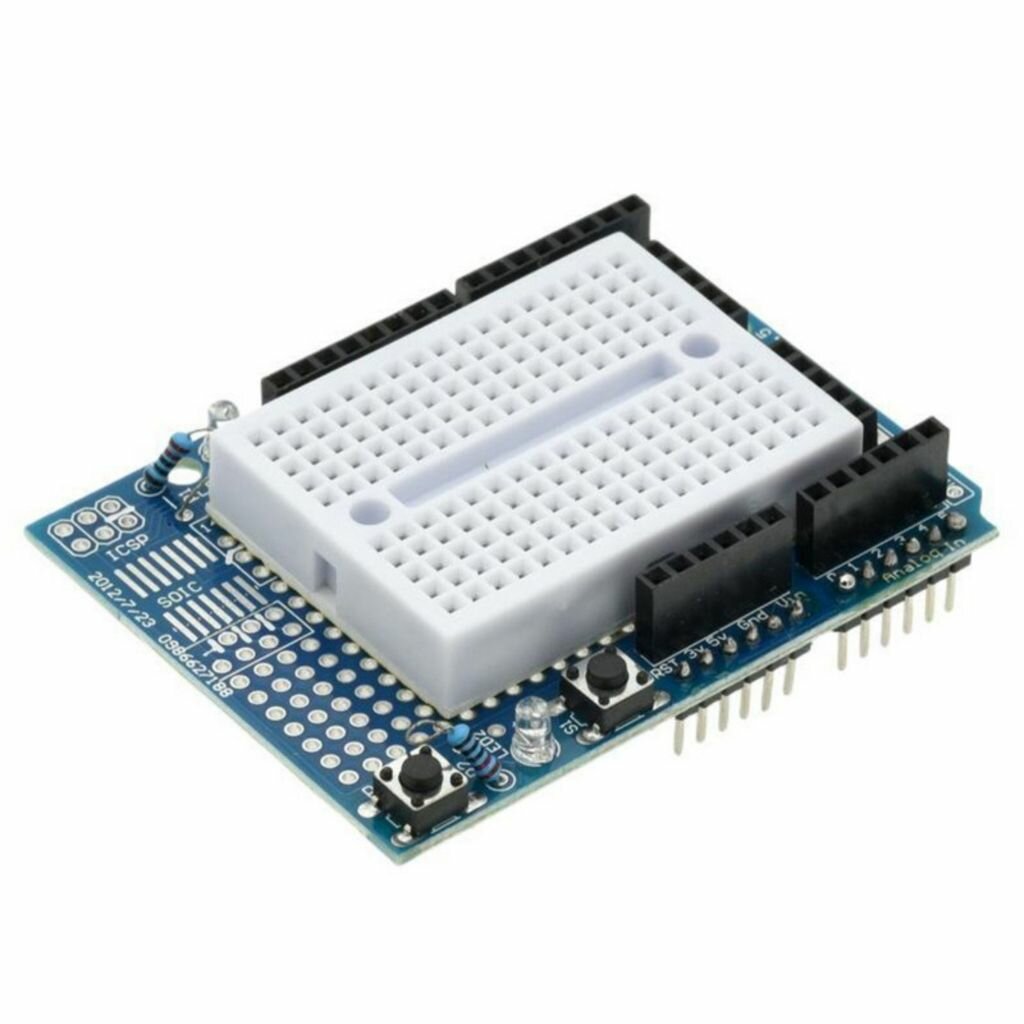 Прототип платы расширения с мини-макетной платой SYB 170