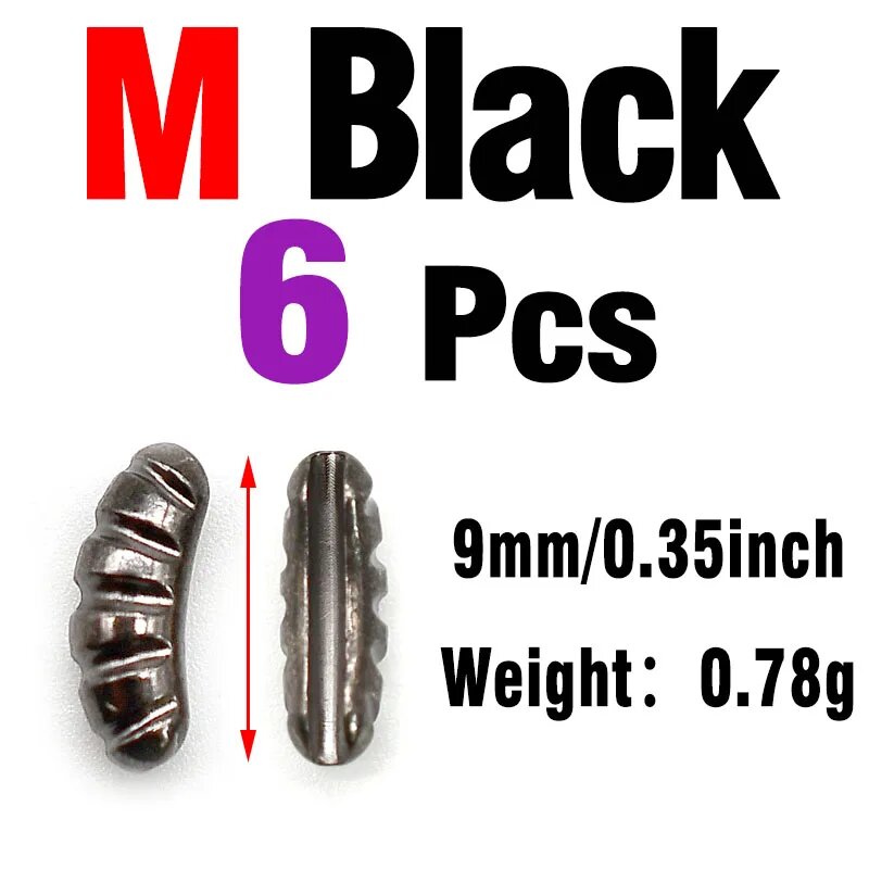 Черные нахлыстовые мухи Volfram M 6 шт