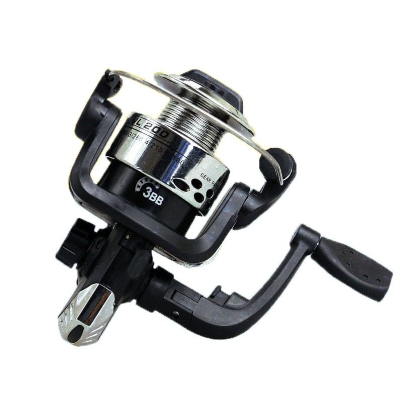 Yumoshi Jl200 электролитическая катушка для рыбалки с складывающейся каменной рукояткой для удобного хранения серебро