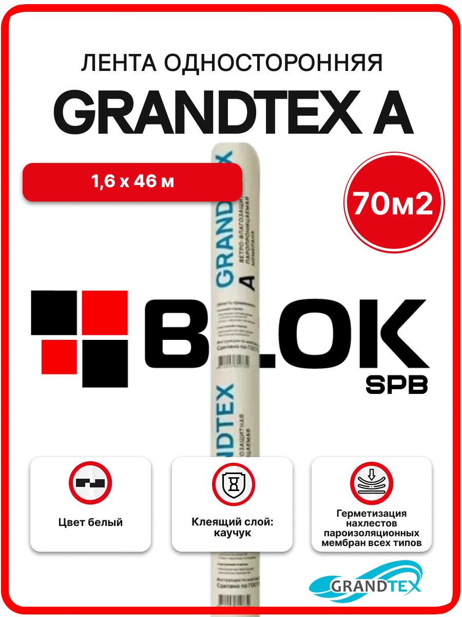 Мембрана паропроницаемая ветро-влагозащитная GRANDTEX A 70м2