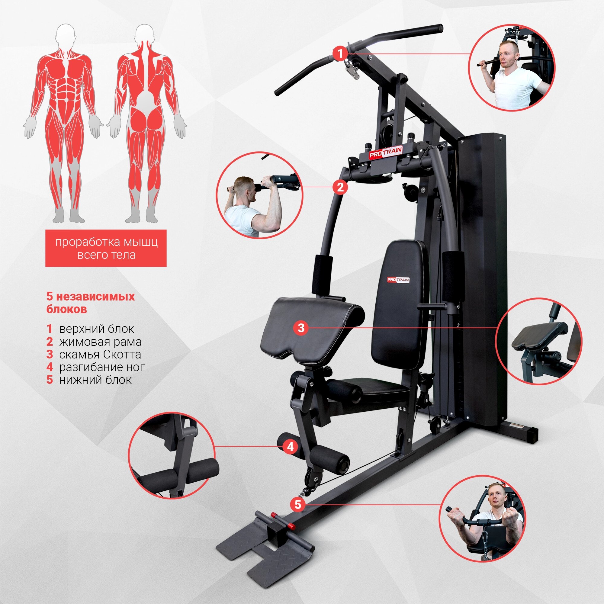 Многофункциональная силовая станция Protrain HG10250