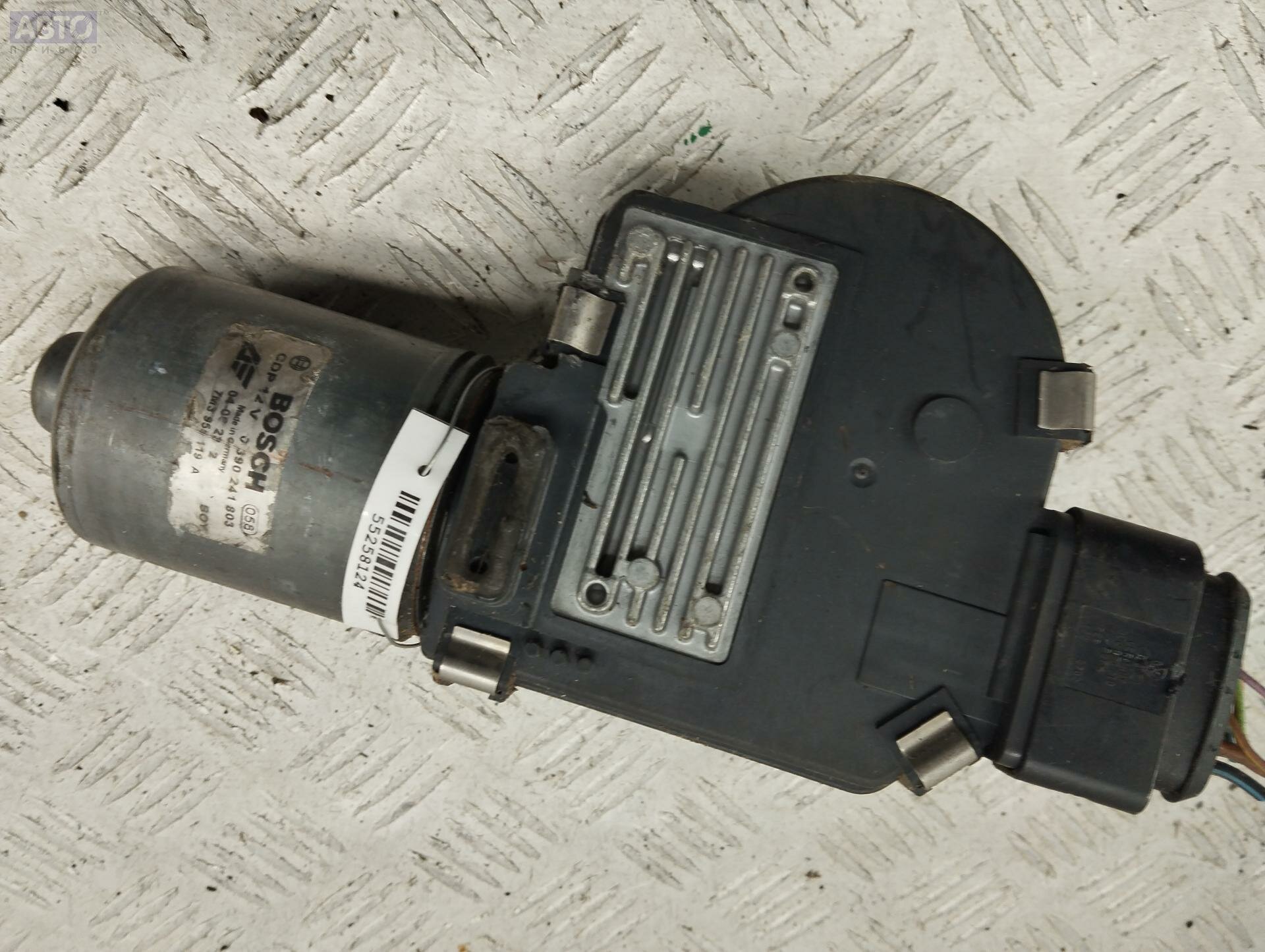 Двигатель стеклоочистителя переднего (моторчик дворников) Volkswagen Sharan (2000-2010)